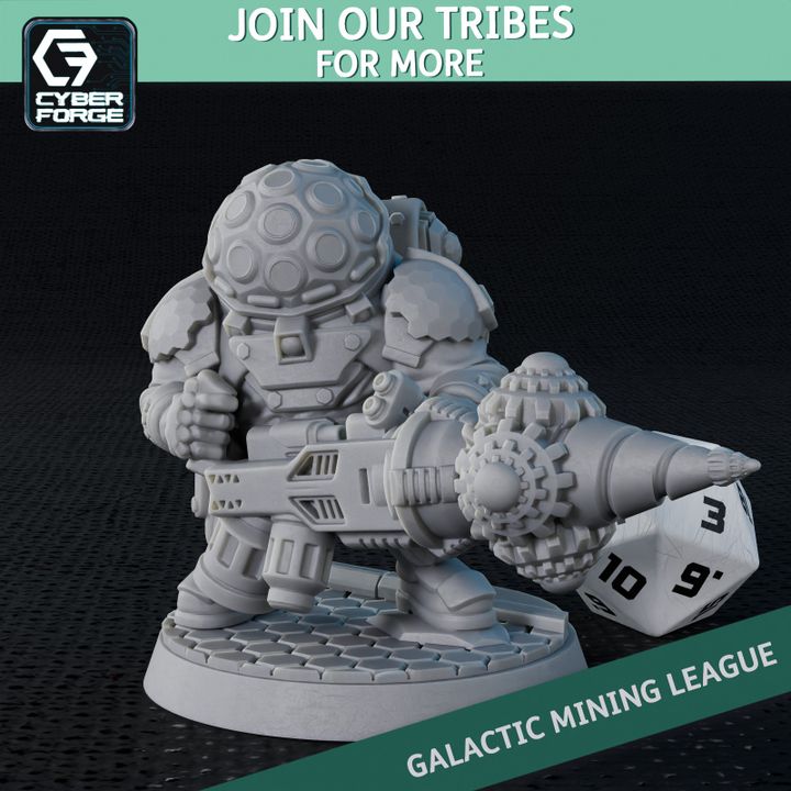 3D Printable Dwarves Galactic Mining Leagues Bundle Pack by Titan Forge Miniatures